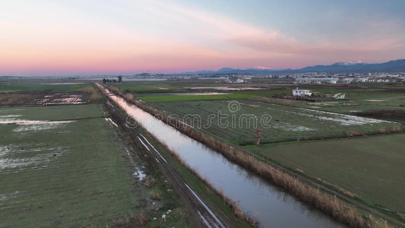 Farm Background Texture 4 K Aerial View 4K Stock Footage - Video of ...