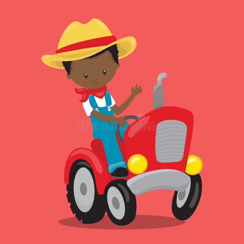 Farm Barn Boy Dark Black 07 Stock Vector - Illustration of cartoon ...