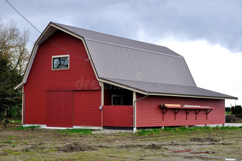 Red Barn Country Farm stock photo. Image of country, agriculture - 6747036
