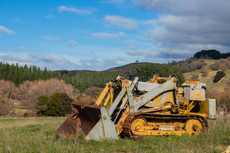 Farm Bulldozer stock image. Image of industrial, loader - 139592573