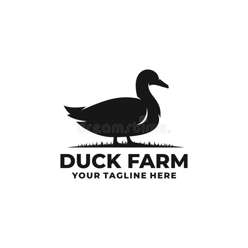 Duck farm logo design stock illustration. Illustration of graphic ...