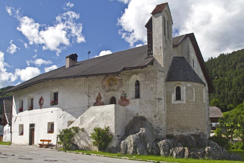 Farm and Chapel in South Tyrol Stock Image - Image of tyrol, house ...