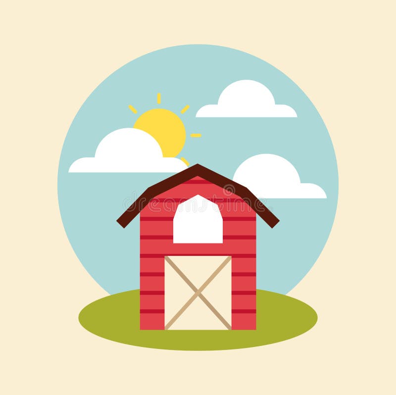 Farm Circle Vector Design Illustration Stock Vector - Illustration of ...