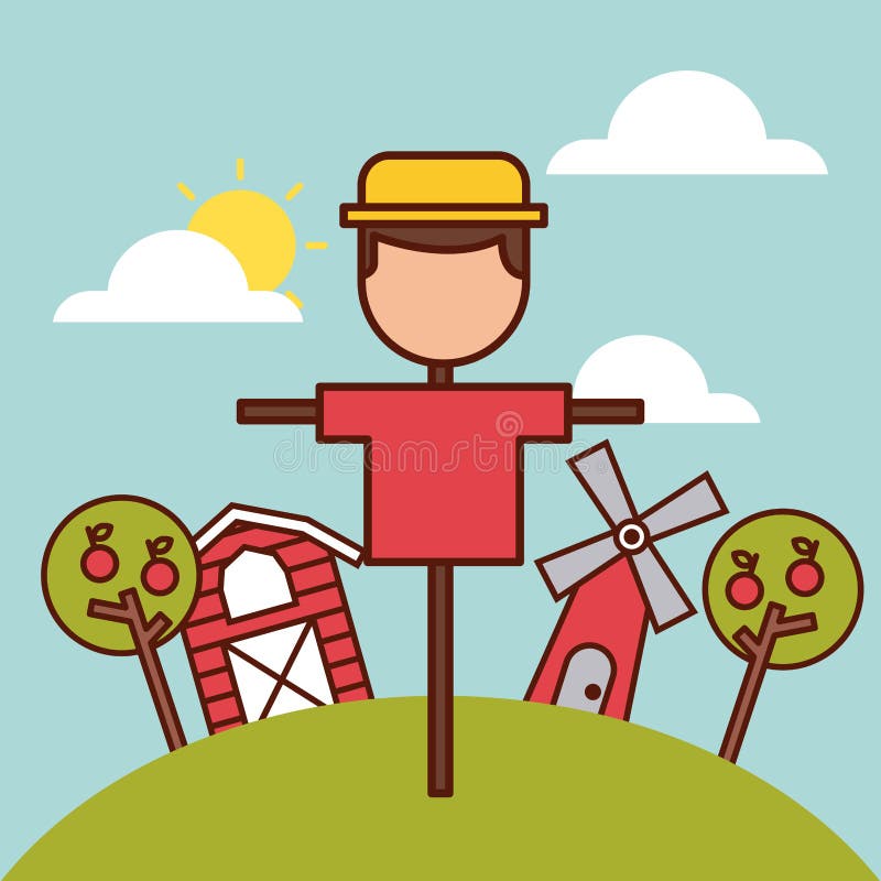 Farm Circle Vector Design Illustration Stock Vector - Illustration of ...