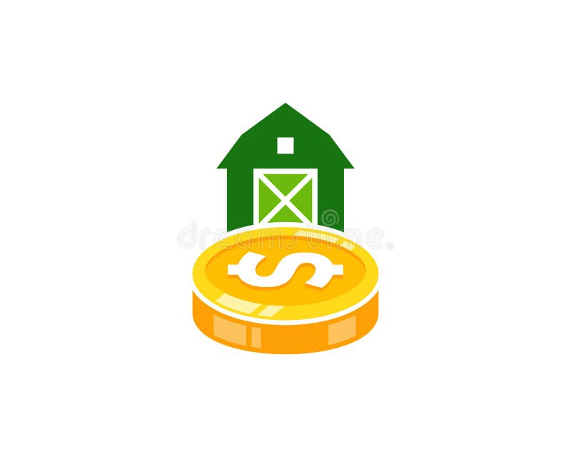 Barn Coin Logo Icon Design stock vector. Illustration of graphic ...