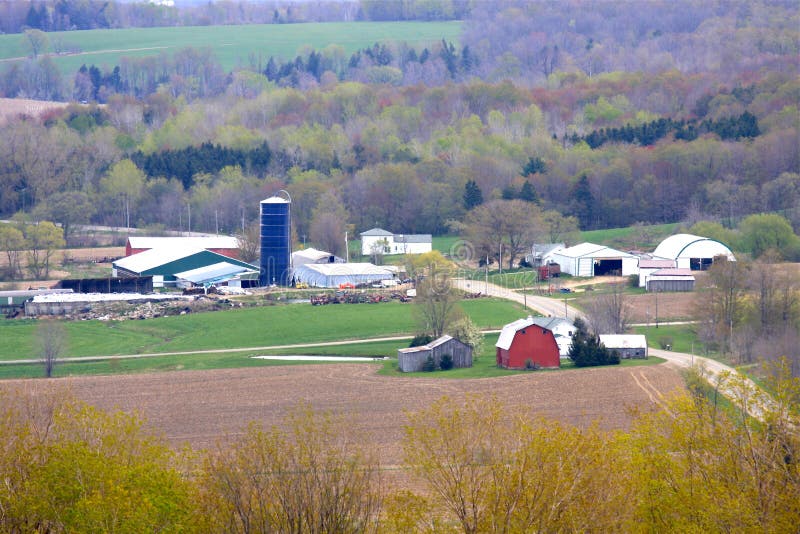 Farm Community stock image. Image of community, silo - 14023531