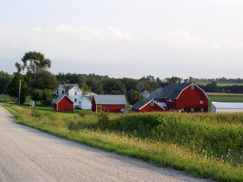 Farm Country Scene stock image. Image of setting, pasture - 16312827