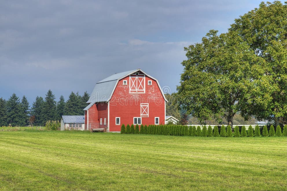 Farm Country Scene stock image. Image of setting, pasture - 16312827