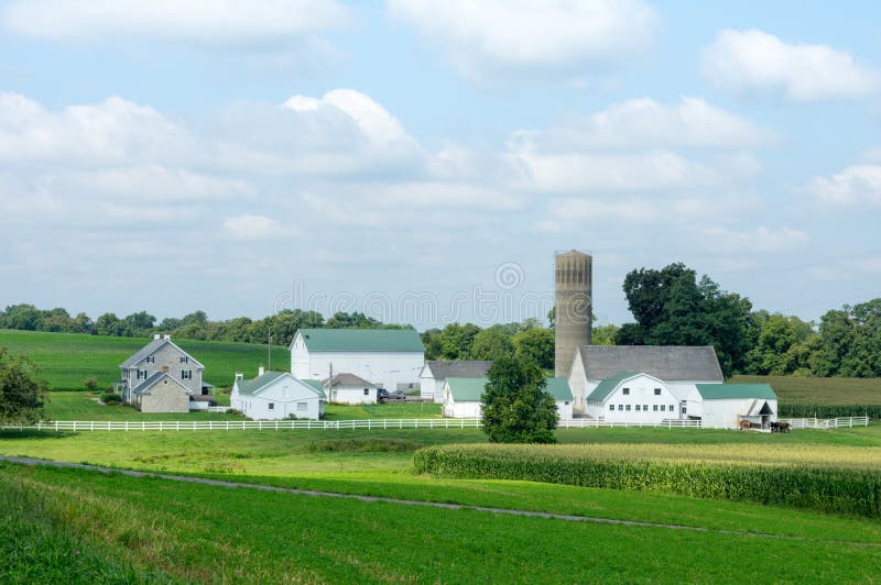 Farm in the Countryside stock image. Image of buildings - 106372907