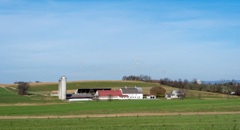 Farm in the Countryside stock photo. Image of season - 211587048
