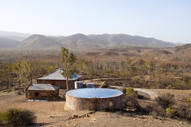 Farm in the desert stock photo. Image of lost, flinders - 13254368