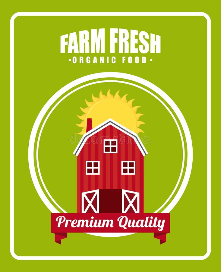 Farm design stock vector. Illustration of vector, organic - 44962239