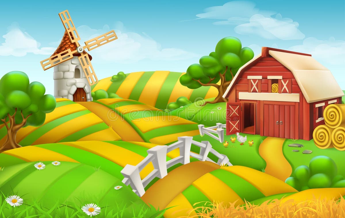 Farm Vector Background Stock Illustrations – 342,660 Farm Vector ...