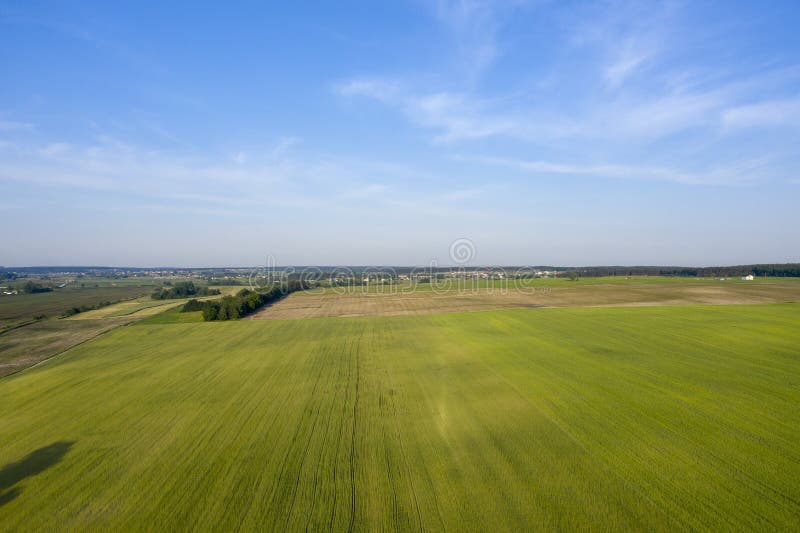 Farm Field, View from Above Stock Image - Image of line, harvest: 178348965
