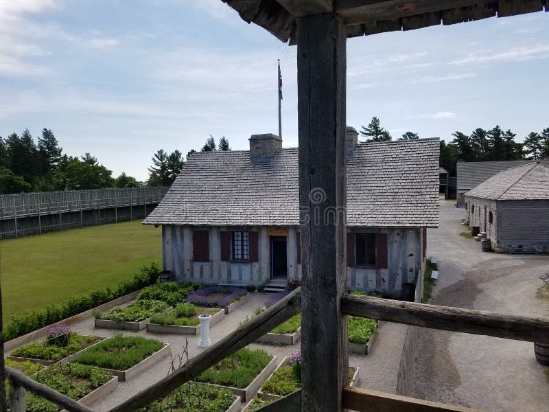 Farm in a fort stock photo. Image of tiny, fort, living - 123092246