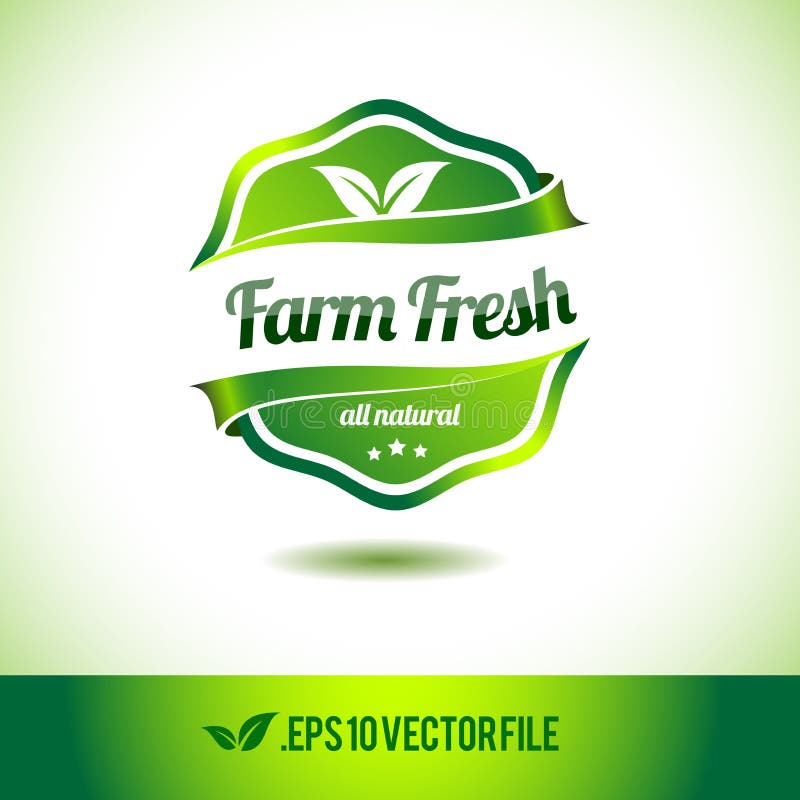 Farm Fresh Badge Label Seal Stock Vector - Illustration of seal, sign ...