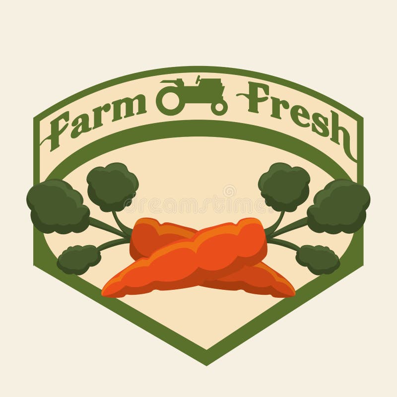 Farm Fresh design stock vector. Illustration of food - 58547685