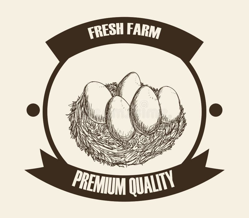 Farm fresh design stock vector. Illustration of market - 58547949