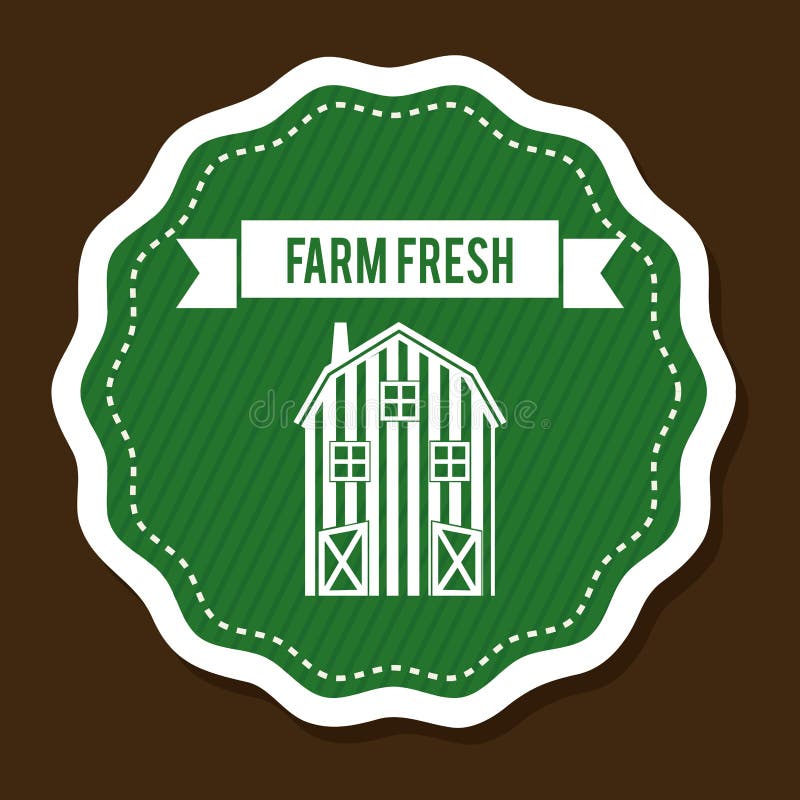 Farm fresh design stock vector. Illustration of ranch - 44891386