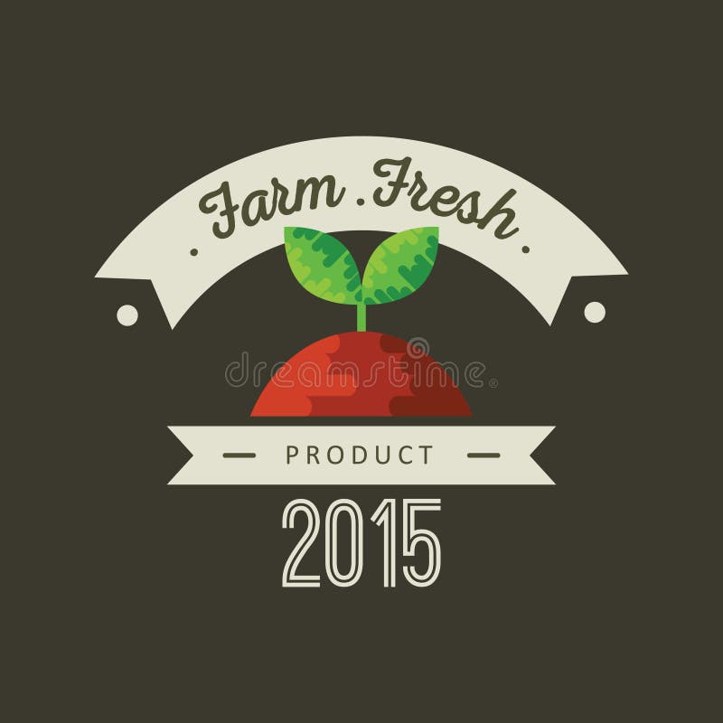 Farm Fresh Label. Vector Illustration Decorative Design Stock Vector ...