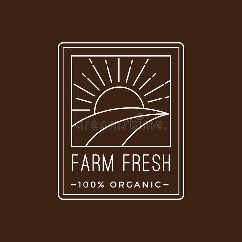 Farm Fresh Label. Vector Illustration Decorative Design Stock Vector ...