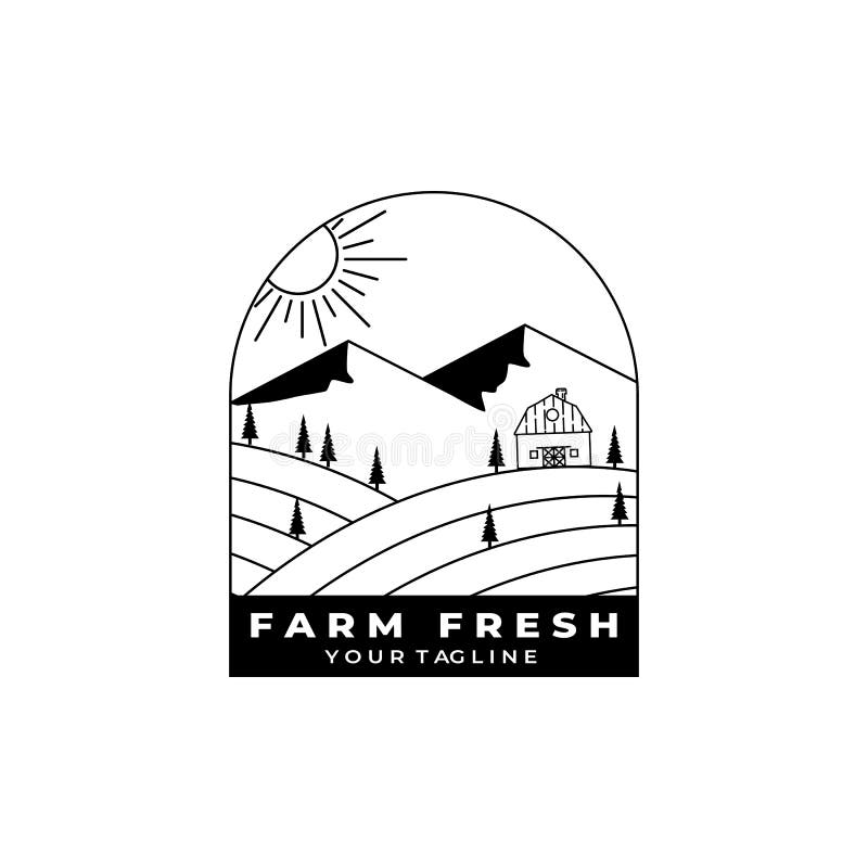 Farm Fresh Logo Vector Illustration Design, Barn Logo , Ranch ...