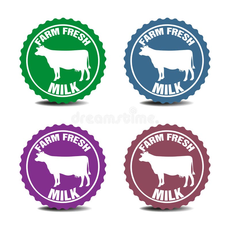 Fresh milk stock vector. Illustration of artwork, land - 8337972