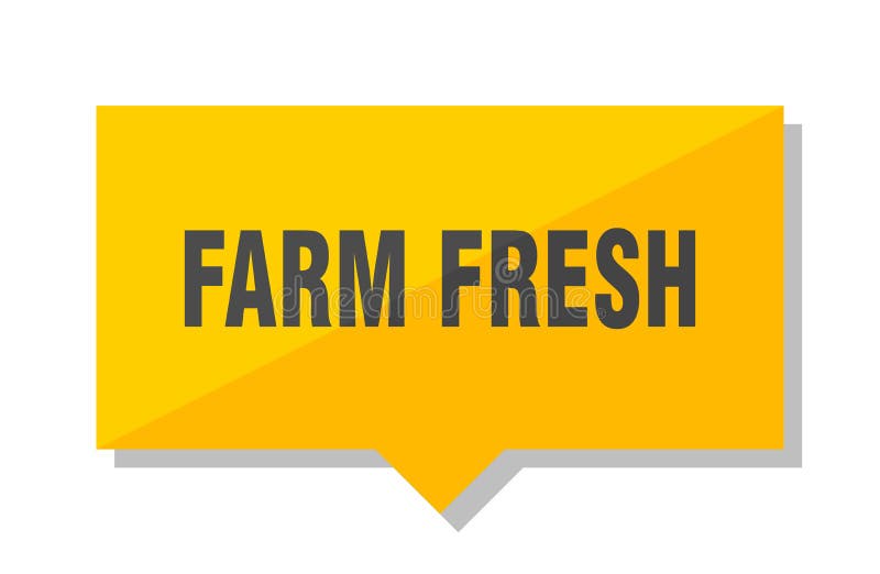 Farm fresh price tag stock vector. Illustration of notice - 118554109
