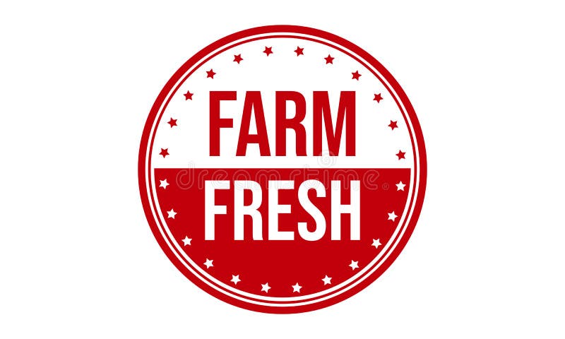 Farm Fresh Rubber Stamp Seal Vector Stock Vector - Illustration of ...