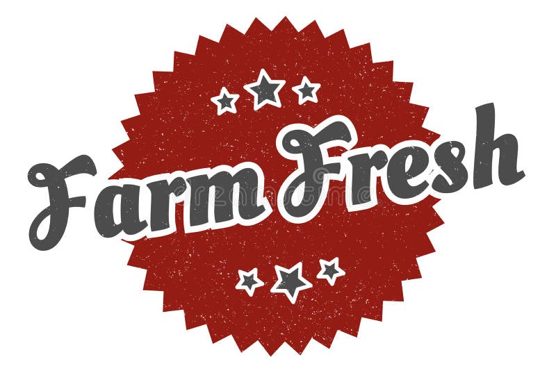 Farm Fresh Sign. Farm Fresh Vintage Retro Label Stock Vector ...