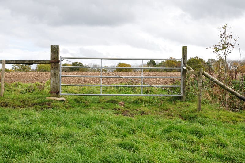 Farm gates stock image. Image of paddock, meadow, gate - 24813191