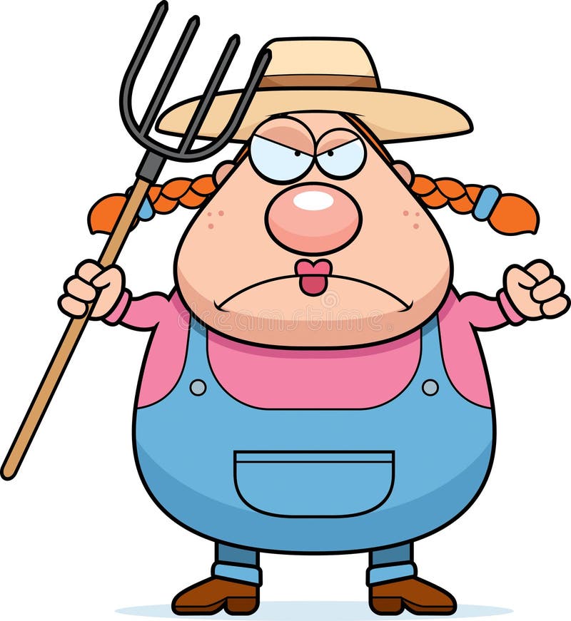 Angry Farmer Clip Art