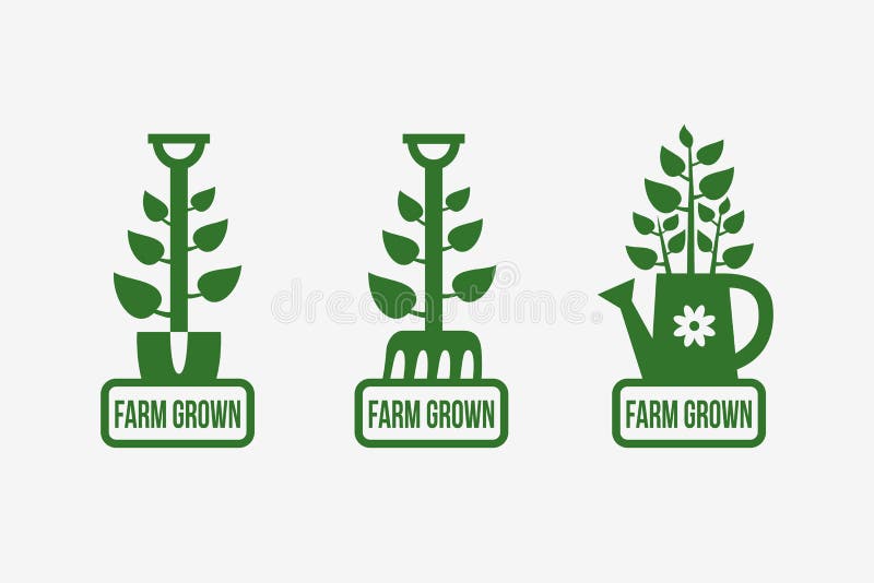 Farm grown logo stock vector. Illustration of farm, icon - 77801530