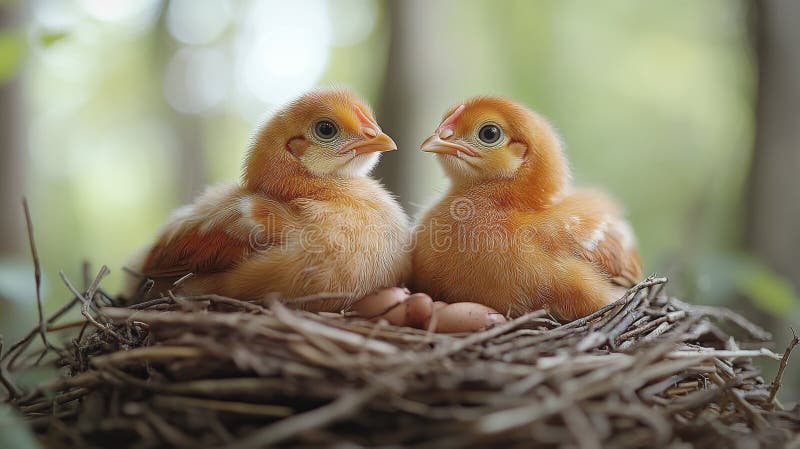 Farm that Has Many Broiler and Laying Hens Stock Illustration ...