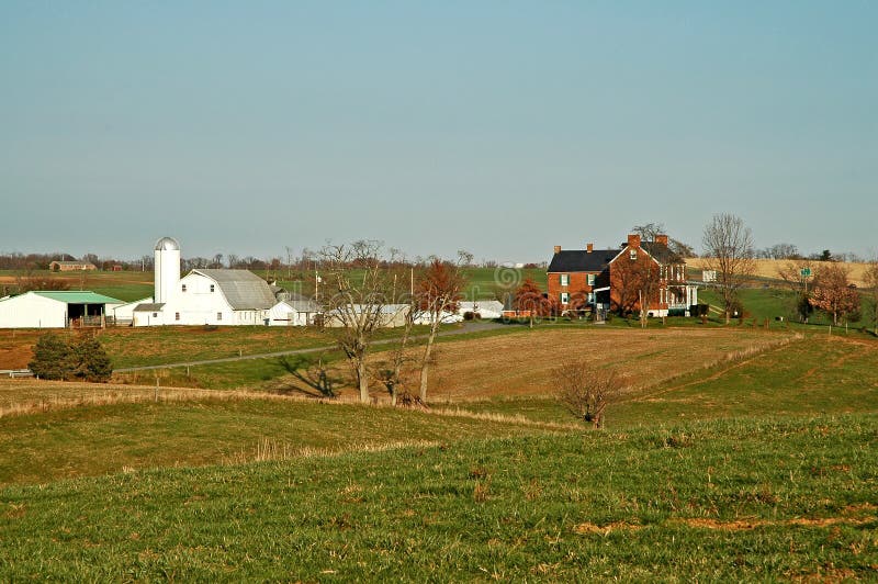 Farm Homestead stock photo. Image of grass, buildings, house - 845930