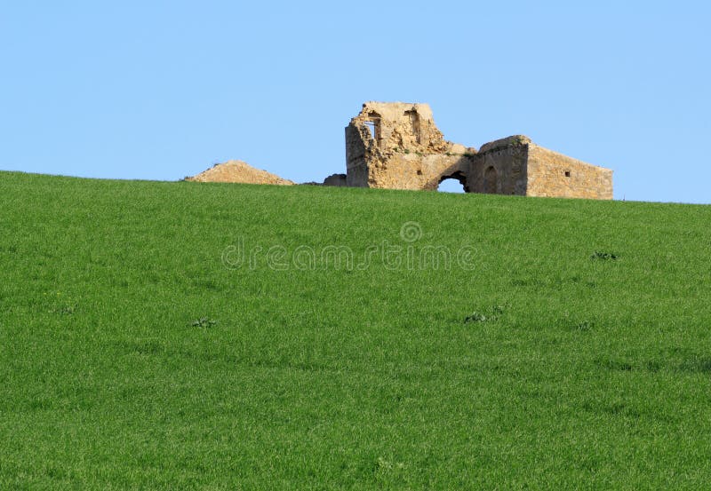 Farm house destroyed stock photo. Image of destroyed - 18014684