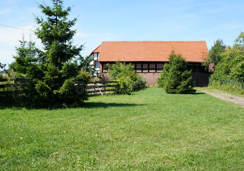 Farm house stock image. Image of building, green, blue - 36015929
