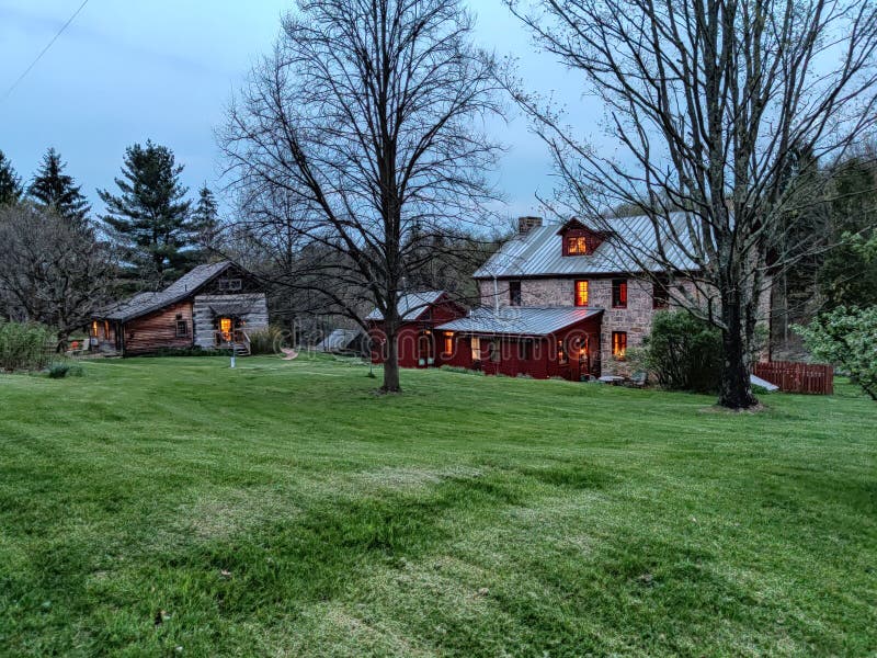 Farm, House in the Middle of a Field Stock Image - Image of food ...