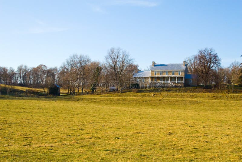 Farm House in Virginia stock image. Image of changing - 7318273