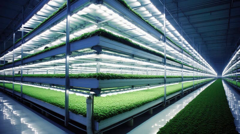 Farm hydroponic lighting stock illustration. Illustration of capture ...