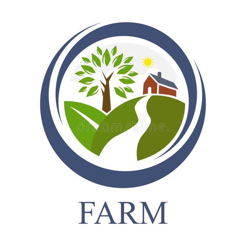Farm Icons on White Background, Vector Illustration Stock Vector ...