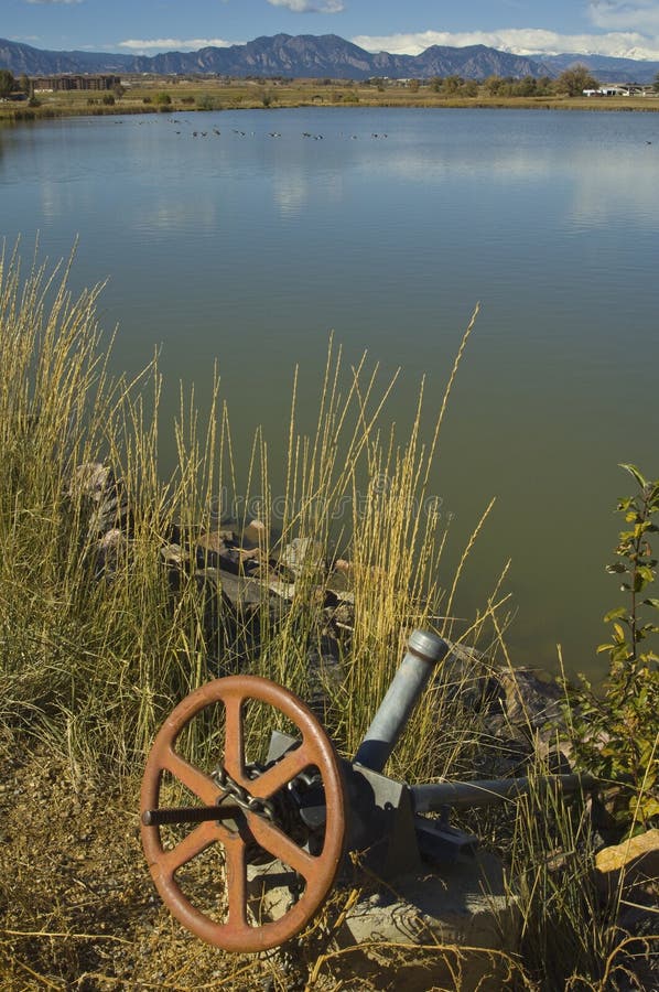 Farm Irrigation Water Supply Stock Image - Image of lake, rights: 11381803