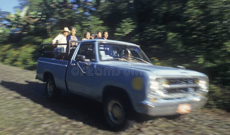 Farm Laborers Ride To Work in Back of Truck Editorial Photography ...