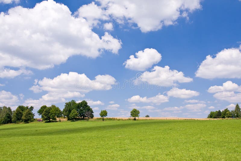 Farm land stock photo. Image of panoramic, pasture, clouds - 6017044