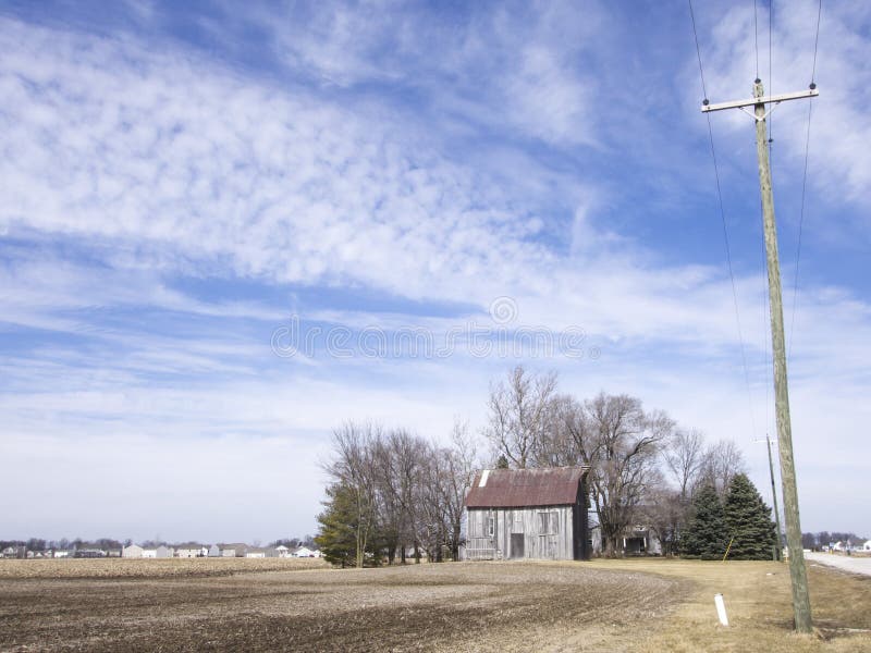 Farm Landscapes in West Lafayette, Indiana Stock Photo - Image of land ...