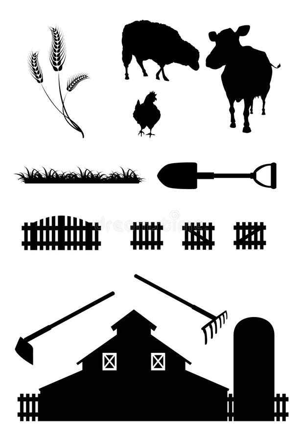 Farm life stock illustration. Illustration of organic - 34739560