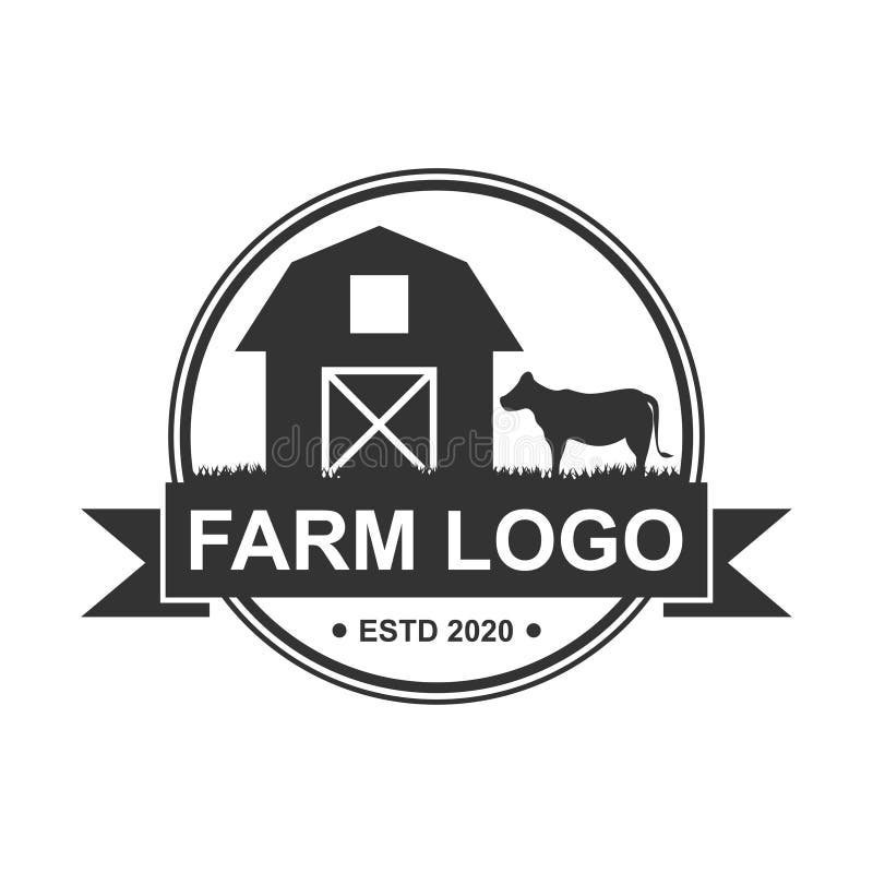 Farm logo stock vector. Illustration of black, harvest - 181335108