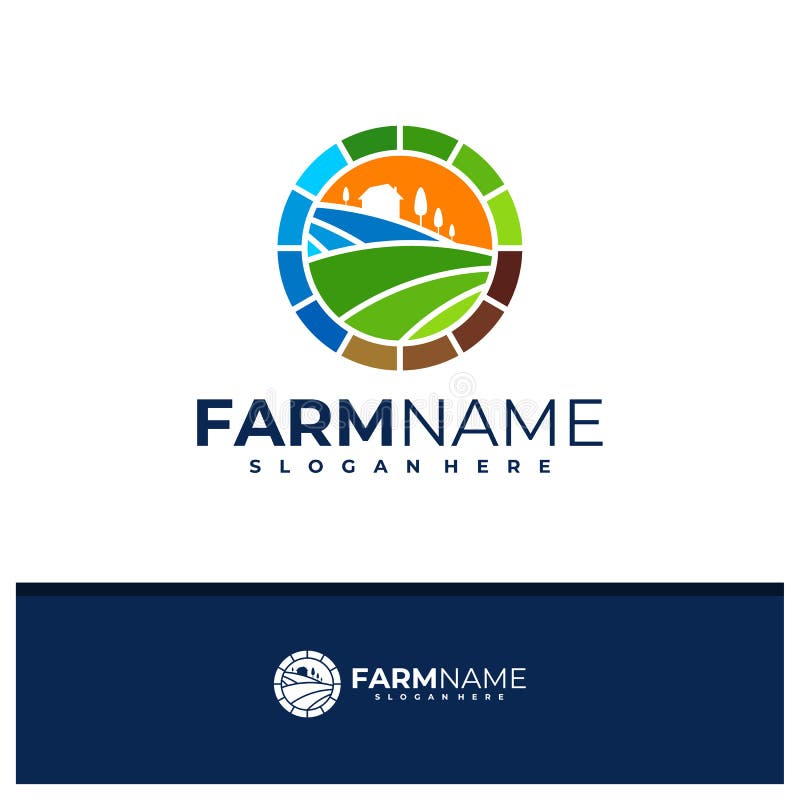Farm Logo Design Vector, Creative Farm Logo Concepts Template ...