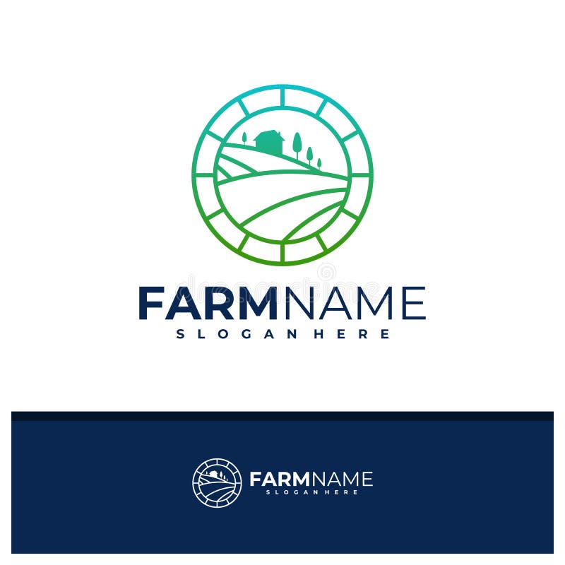 Farm Logo Design Vector, Creative Farm Logo Concepts Template ...