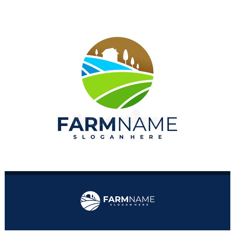Farm Logo Design Vector, Creative Farm Logo Concepts Template ...